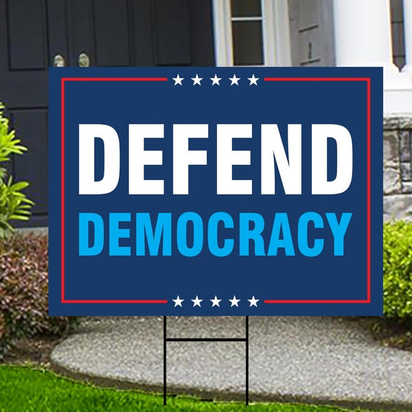 Pro Democracy Yard Signs - Etsy