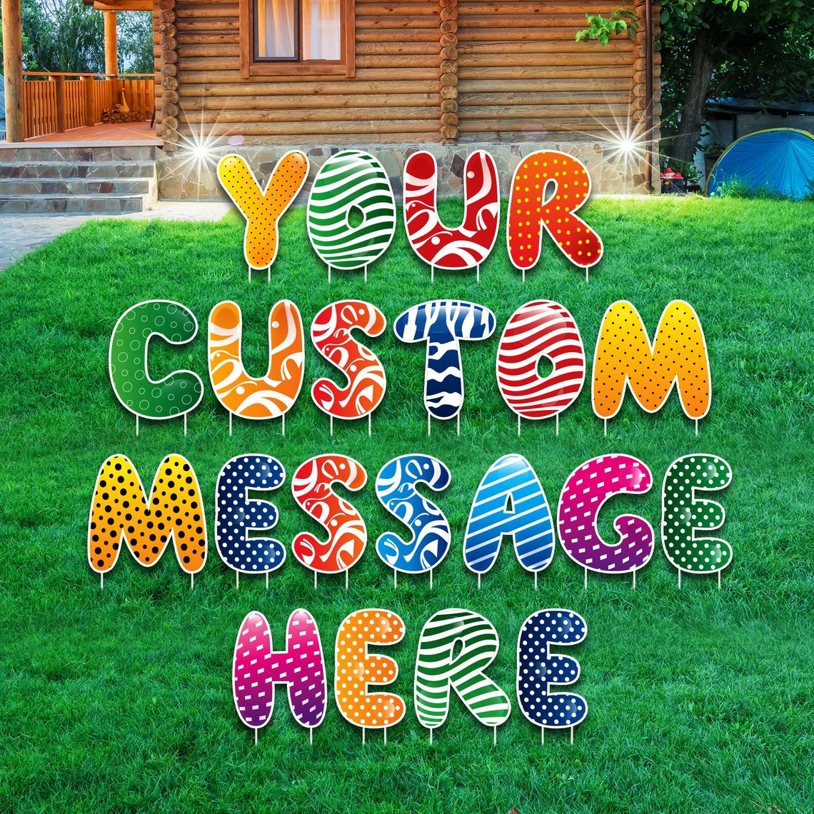 Custom Yard Sign Letters Personalized Printed Yard Letters - Etsy