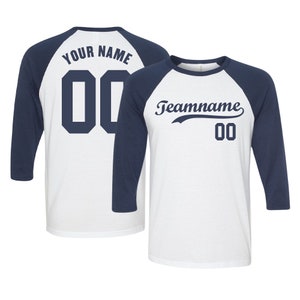 Custom Baseball Raglan Shirt Front-back Print, Personalized Raglan ...