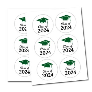 Personalized Graduation 2024 Stickers, Custom Class of 2024 Stickers ...