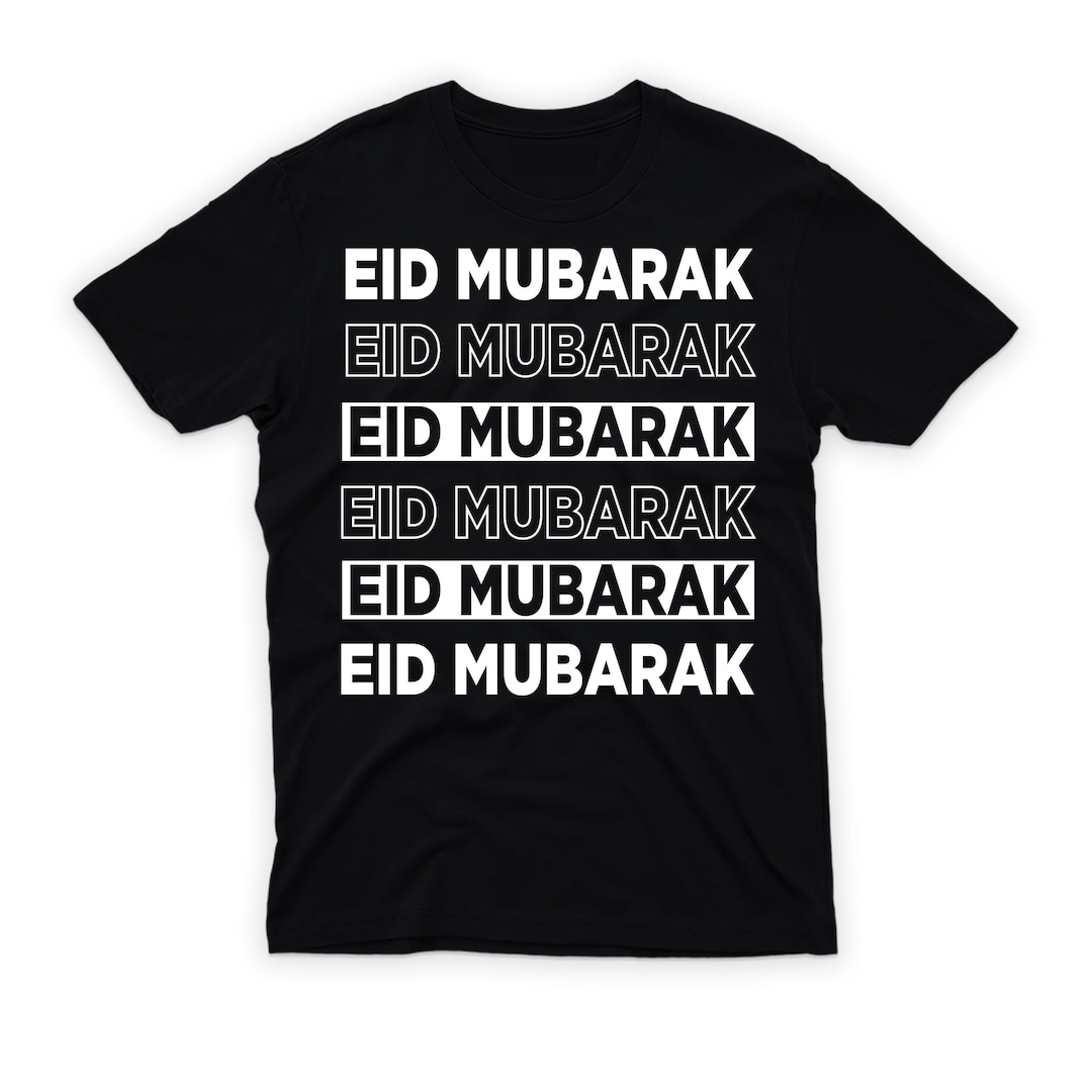 Eid Mubarak T-shirt for Men, Eid Islam Muslim Eid Adha Women V Neck ...