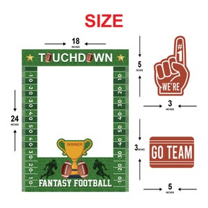 Football Theme Selfie Frame, Football Party Selfie Frame, Sports ...