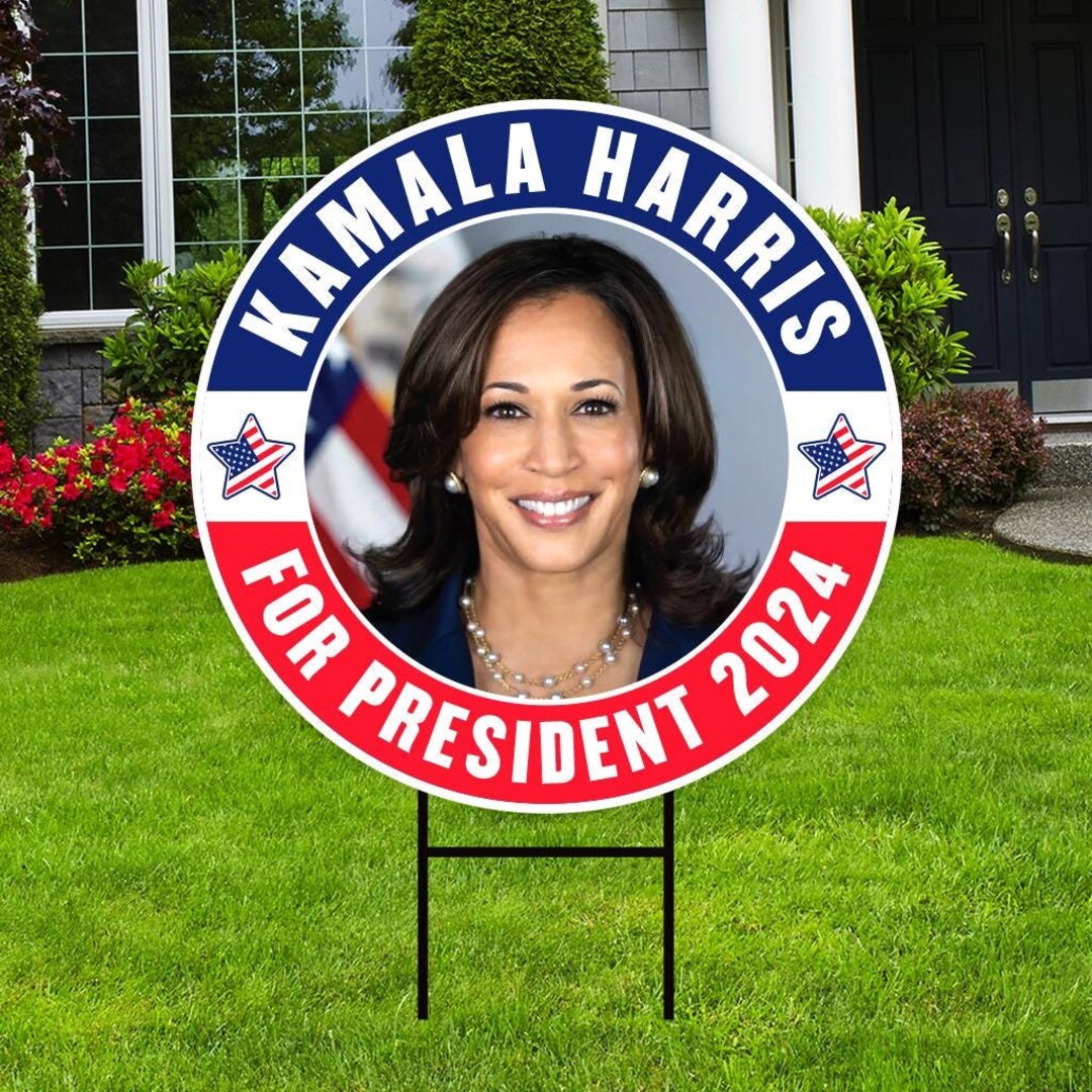 Kamala Harris 2024 Yard Sign Coroplast Kamala Harris for President 2024 ...