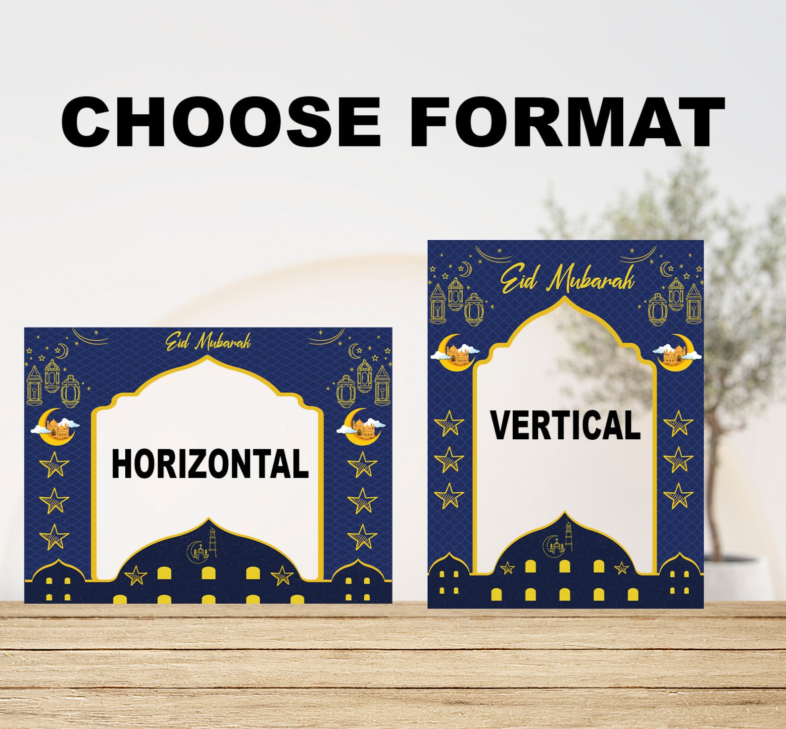 Personalized Eid Mubarak Selfie Frame Eid Mubarak Party - Etsy