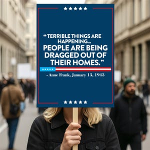ICE Equals American Gestapo Protest Sign, Anti-trump Resistance ...