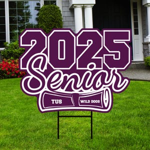 Personalized Graduation Senior Yard Sign 2025, Senior Grad Sign, Class ...