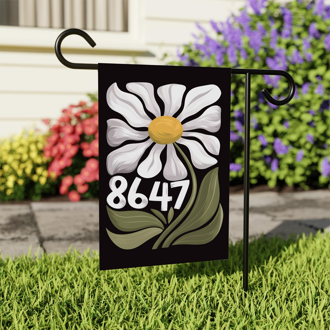 Retro 8647 Anti-trump Garden Flag, 12x18 Inch Double-sided, Resist Hate ...
