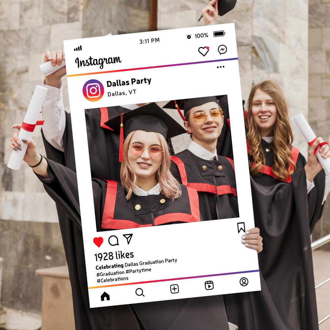 Personalized Selfie Frame, Instagram Selfie Frame, Graduations Parties ...