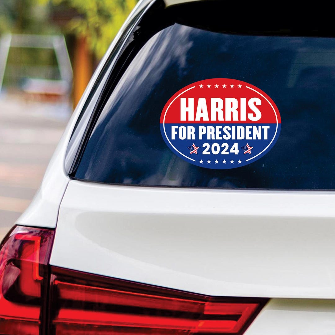 Kamala Harris 2024 Sticker Vinyl Decal, Harris for President 2024 Vinyl ...