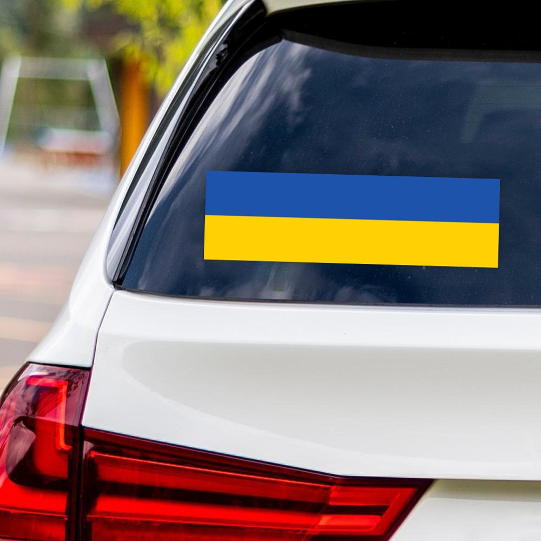 Stand With Ukraine Sticker Vinyl Decal We Stand With Ukraine Vinyl ...
