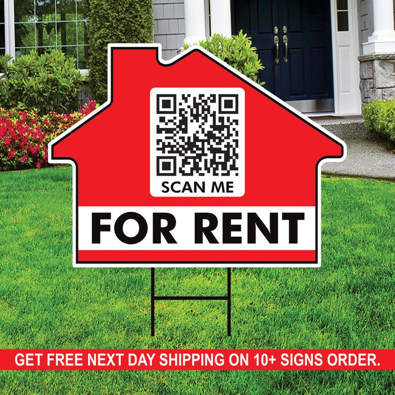 18x24 Rent Sign - Etsy