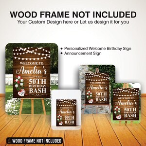 Custom Birthday Foam Board Poster Sign, Birthday Event Custom Printing ...