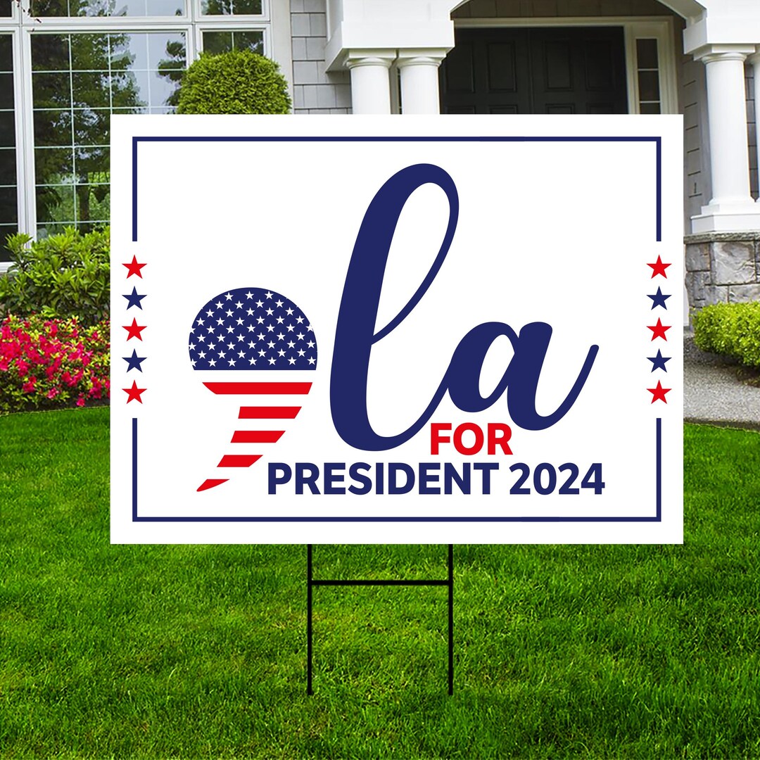 Comma La Kamala Harris 2024 Yard Sign Coroplast Kamala Harris for ...