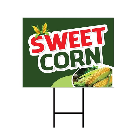 Sweet Corn Yard Sign Coroplast Long Lasting Rust Free - Etsy