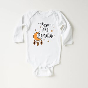 Custom My First Ramadan Baby Bodysuit, Personalized Ramadan Baby Shirt ...