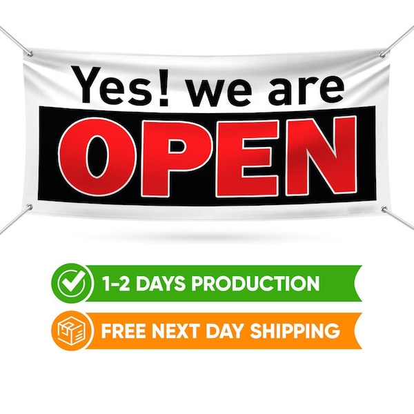 We Are Open Banners - Etsy