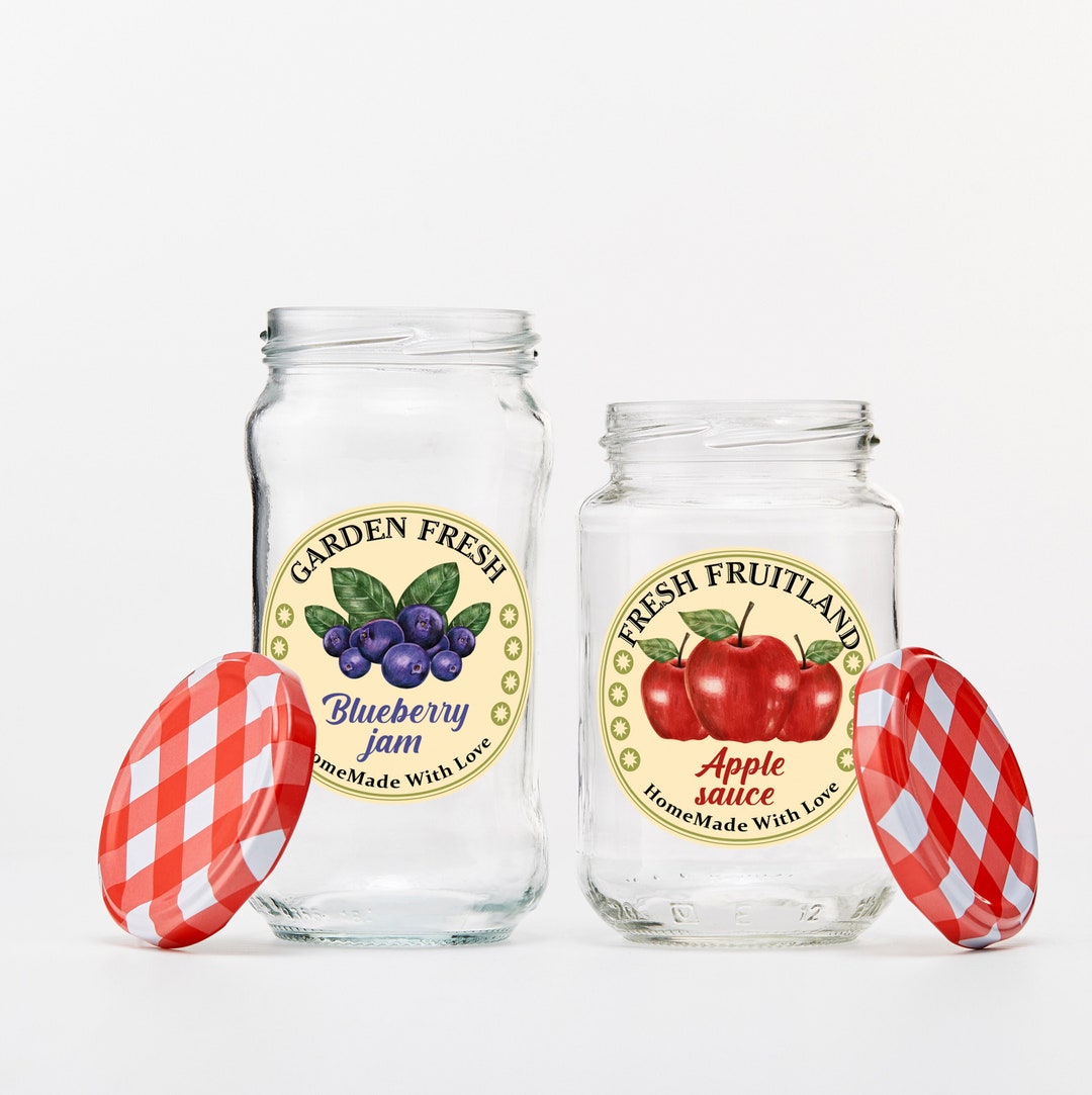 Personalized Canning Stickers, Custom Fruit Canning Kitchen Stickers ...