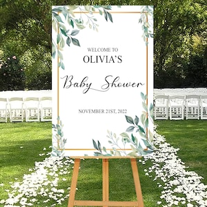 Custom Baby Shower Foam Board Poster Sign, Baby Shower & Event Custom ...