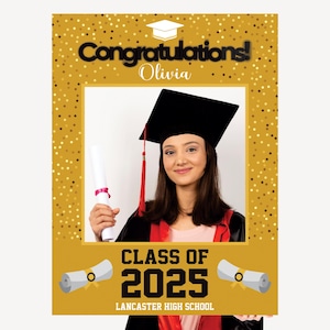 Personalized Graduation 2025 Selfie Frame, Class of 2025 Selfie Frame ...