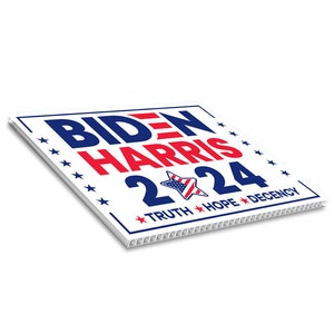Biden Harris 2024 Yard Sign Coroplast Joe Biden for President 2024 Lawn ...
