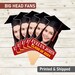 Custom Face Fans With Wooden Handle, Graduation Head, Grad Face Fans ...