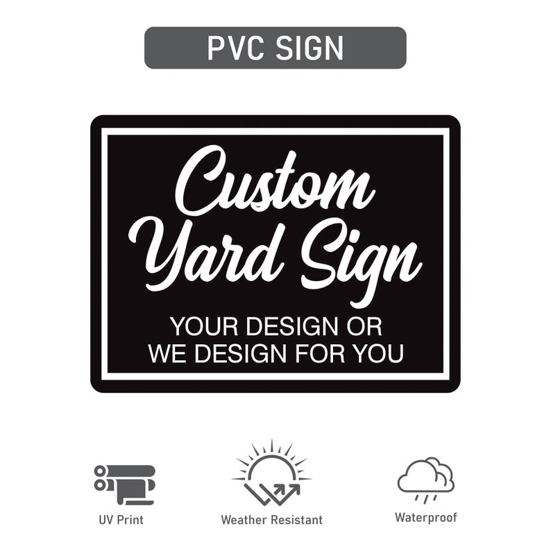 Custom PVC Sign - Personalized Plastic Signage, Outdoor Business ...