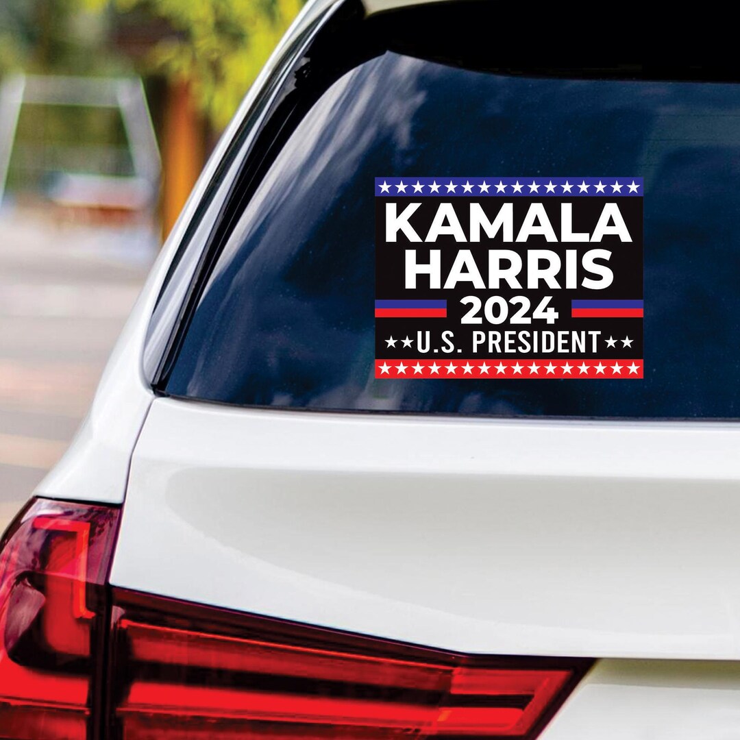Kamala Harris 2024 Sticker Vinyl Decal, Harris for President 2024 Vinyl ...