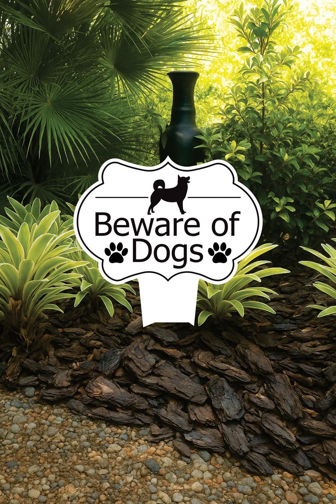 Beware of Dog Yard Sign, Rust-free Aluminum Dog Security Sign With ...