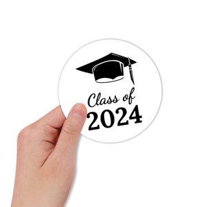 Personalized Graduation 2024 Stickers, Custom Class of 2024 Stickers ...