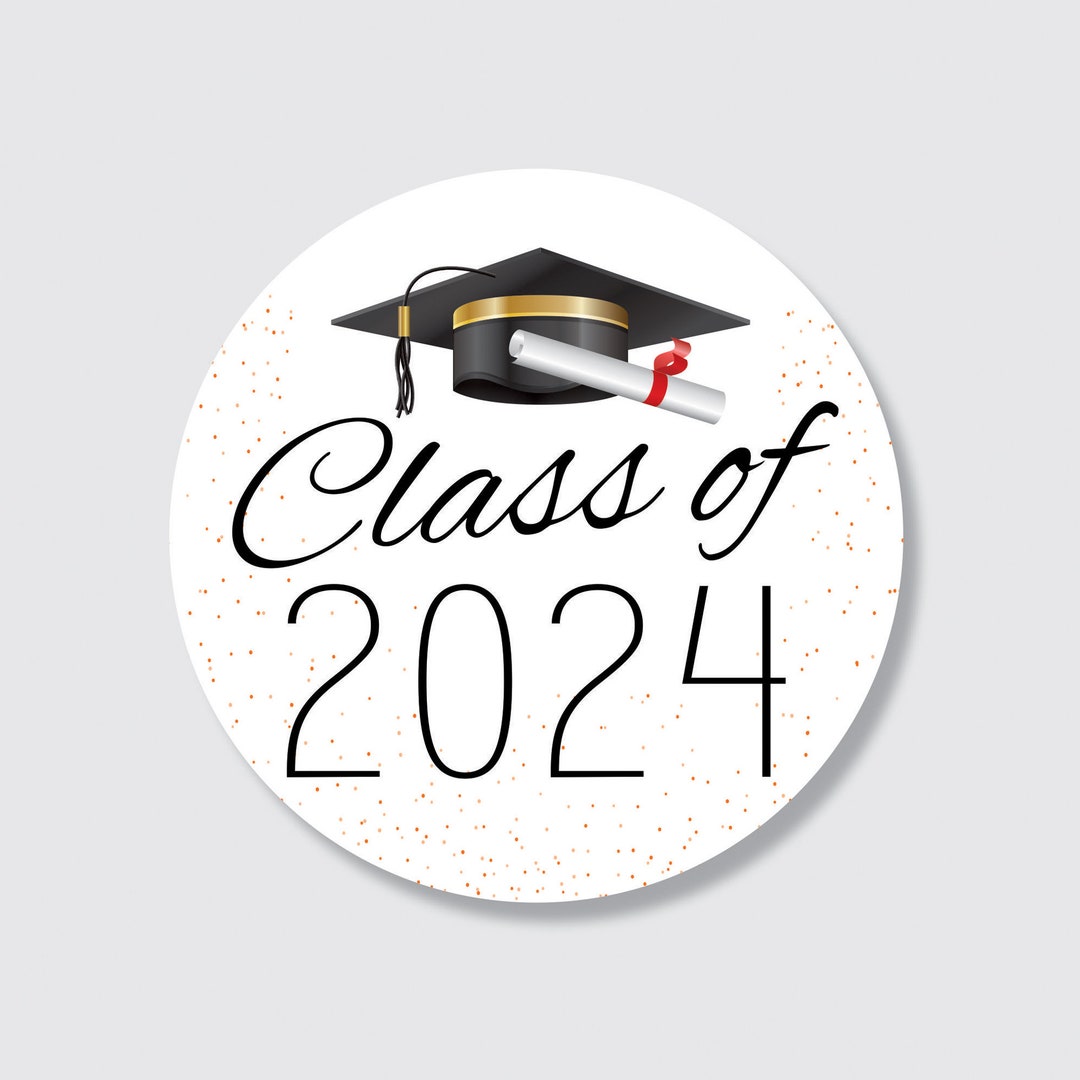 Personalized Graduation 2024 Stickers, Custom Class of 2024 Stickers ...