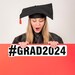 Personalized Hashtag 2024 Graduation Sign, PVC Custom Any Text Cutout ...