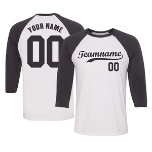 Custom Baseball Raglan Shirt Front-back Print, Personalized Raglan ...