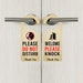 Custom Door Hanger, Personalized Doorknob Sign, PVC Door Knob Hanger ...