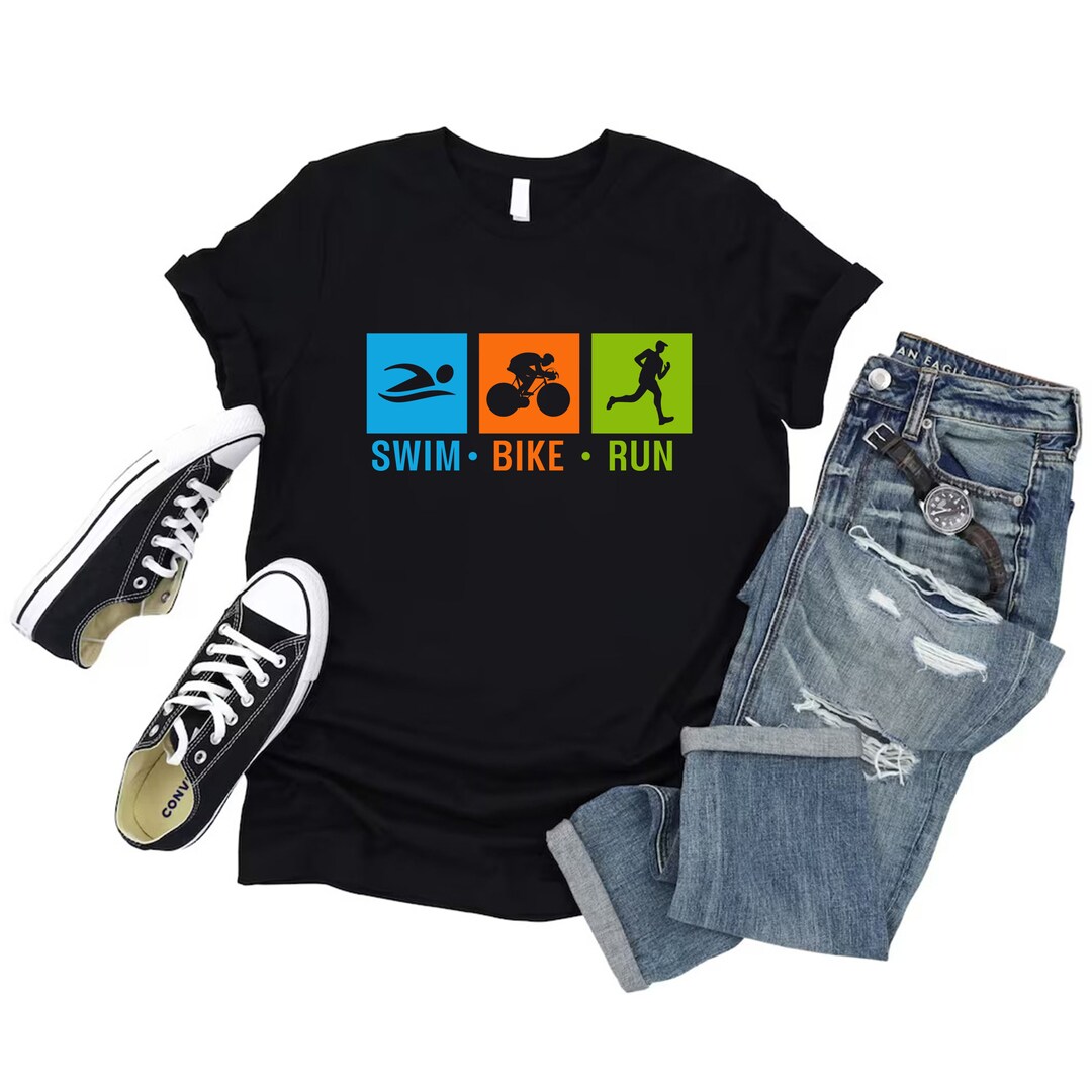 Triathlon Shirt, Triathlon Crew Shirt, Sports Team Shirt, Marathon ...