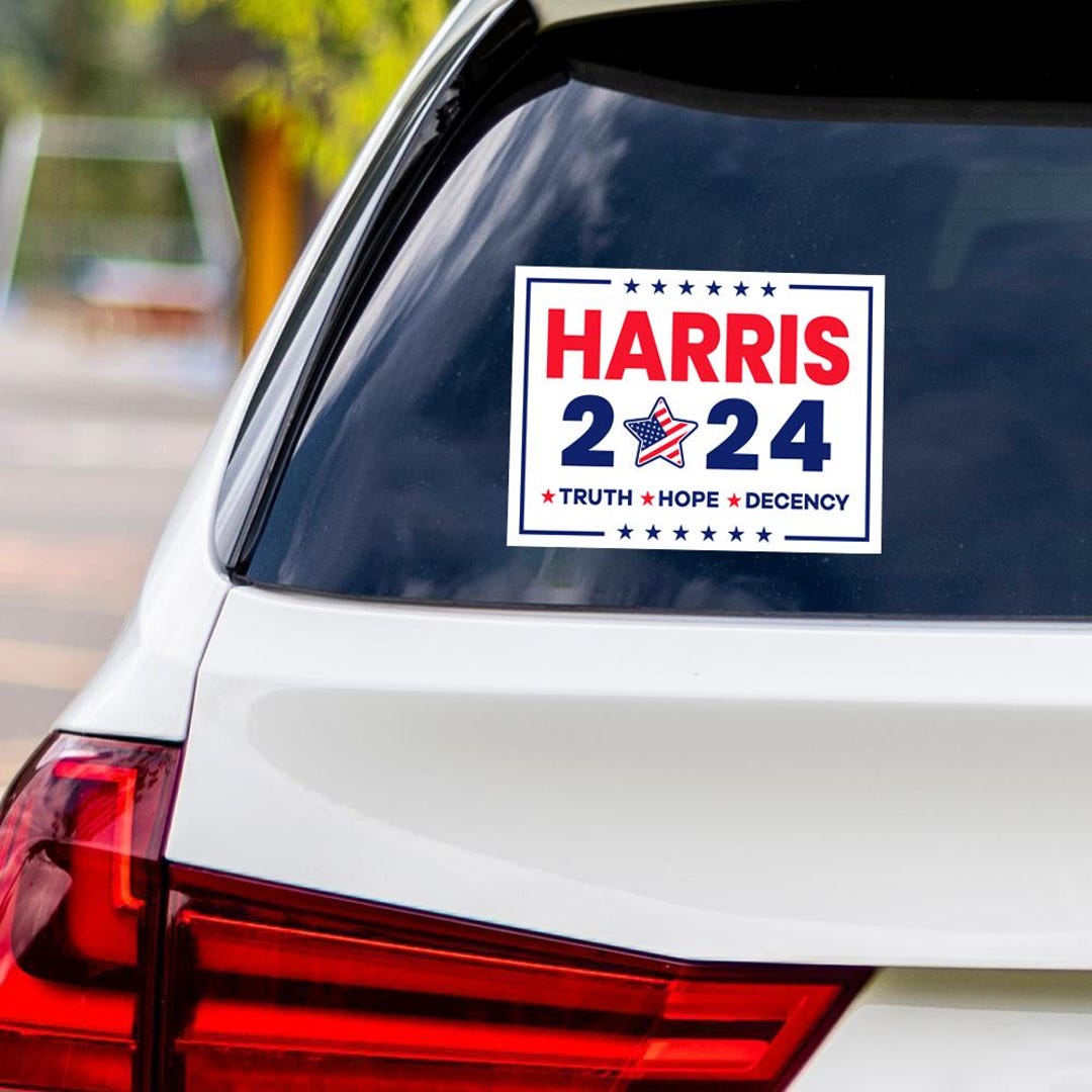 Kamala Harris 2024 Sticker Vinyl Decal, Harris for President 2024 Vinyl ...