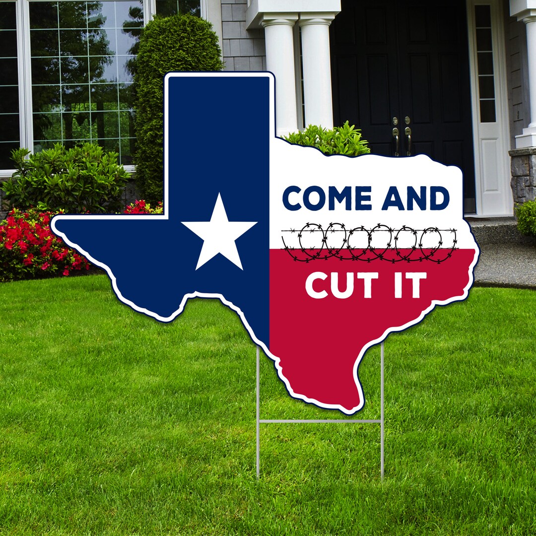 I Stand With Texas Yard Sign Coroplast Lone Star State Lawn Sign ...