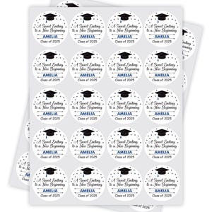 Personalized Graduation 2025 Stickers, Custom Class of 2025 Stickers ...
