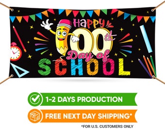 100 Days School Banner - Etsy