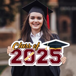 Personalized Class of 2025 Coroplast Sign, Graduate 2025 Cutout ...