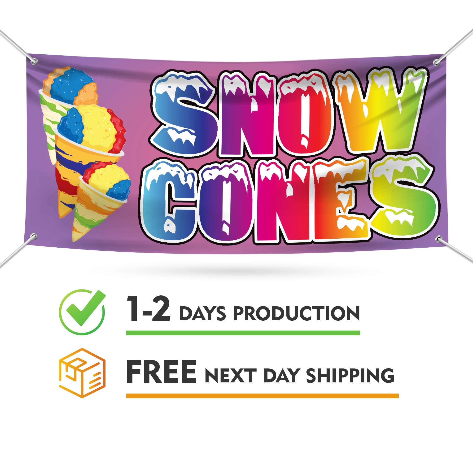 Snow Cone Signs And Banners