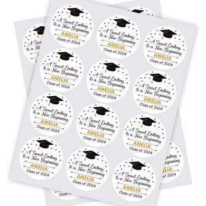 Personalized Graduation 2024 Stickers, Custom Class of 2024 Stickers ...