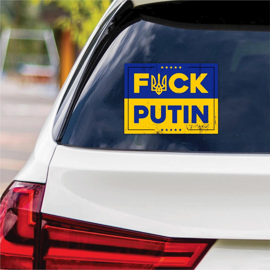 We Stand With Ukraine Vinyl Decal, Stand With Volodymyr Zelensky ...