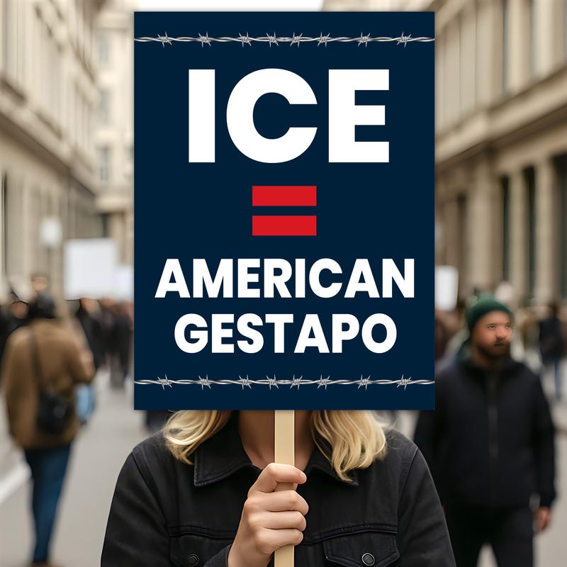 Ice Protest Sign - Etsy