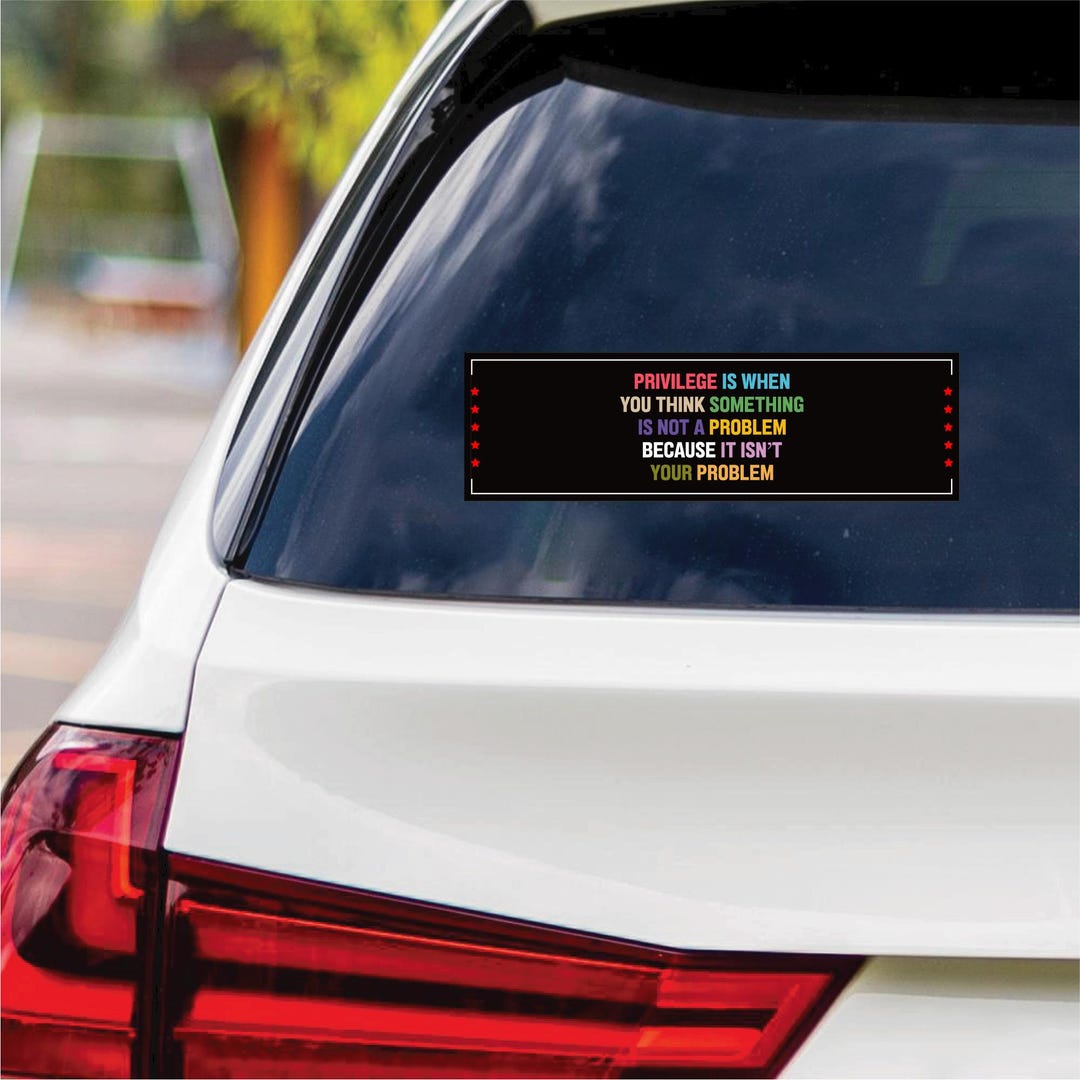 Privilege Vinyl Sticker, Resist Hate Decal, Anti-trump, Resist Racism ...