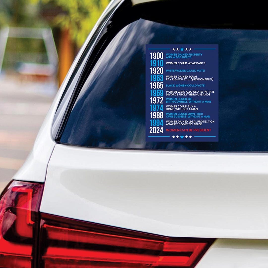 Harris Walz Obviously Sticker Vinyl Decal, Harris for President 2024 ...