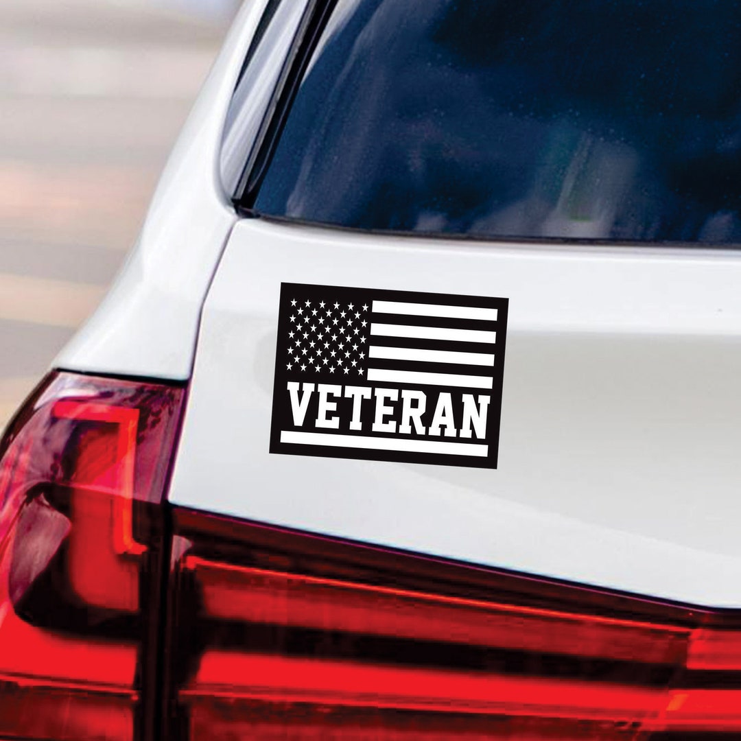 Veteran Flag Car Magnet, American Flag Magnet, Veteran , Veteran ...