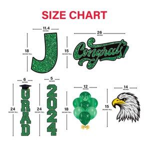 Personalized Graduation Yard Sign Letters 18, Custom Graduation Yard ...