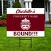 Personalized College Bound Yard Sign, College Logo Sign, Custom ...