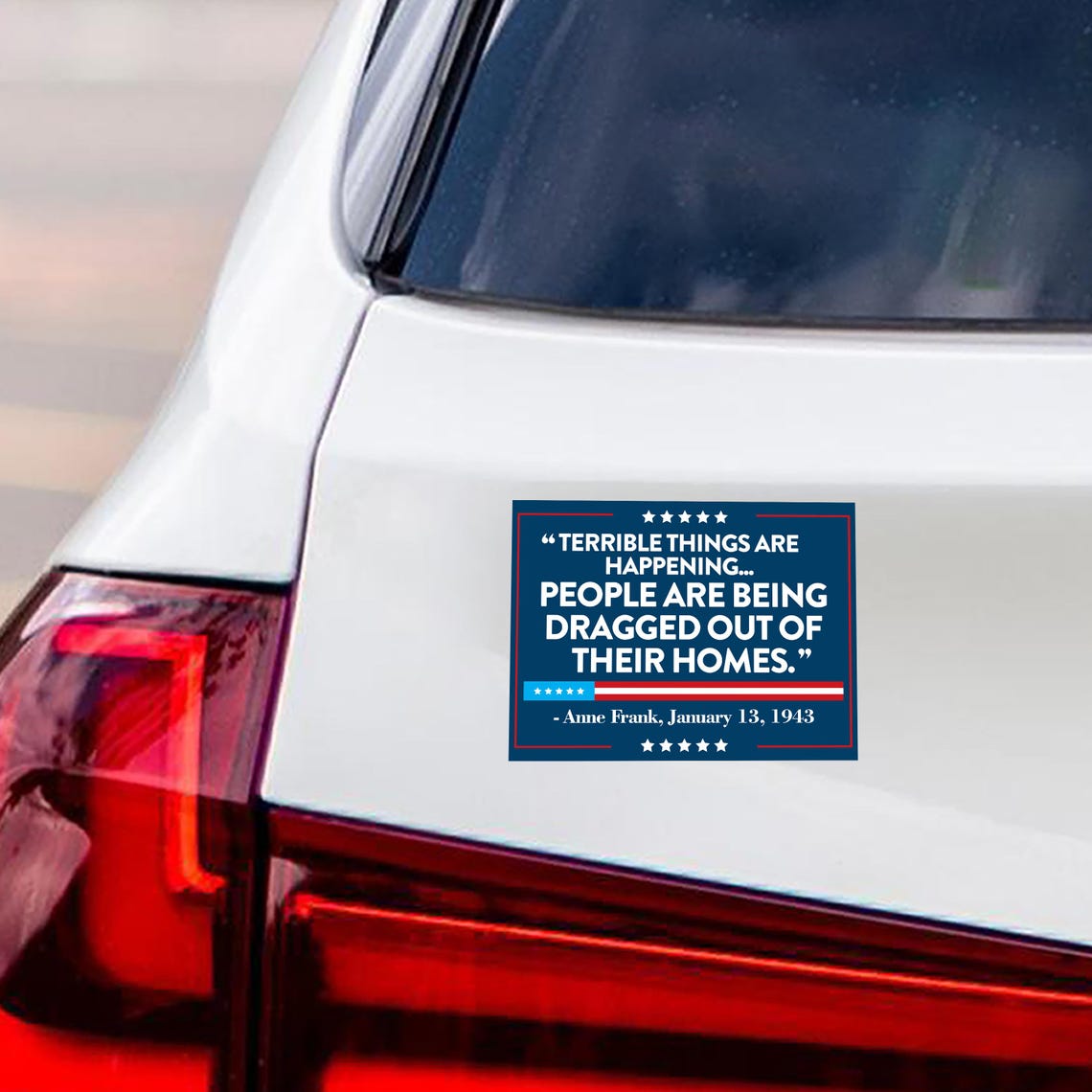ICE Equals American Gestapo Magnet, Anne Frank Quote Magnet, Anti-trump ...