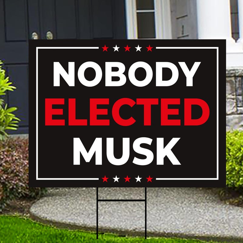 Elon Musk Protest Signs - Etsy